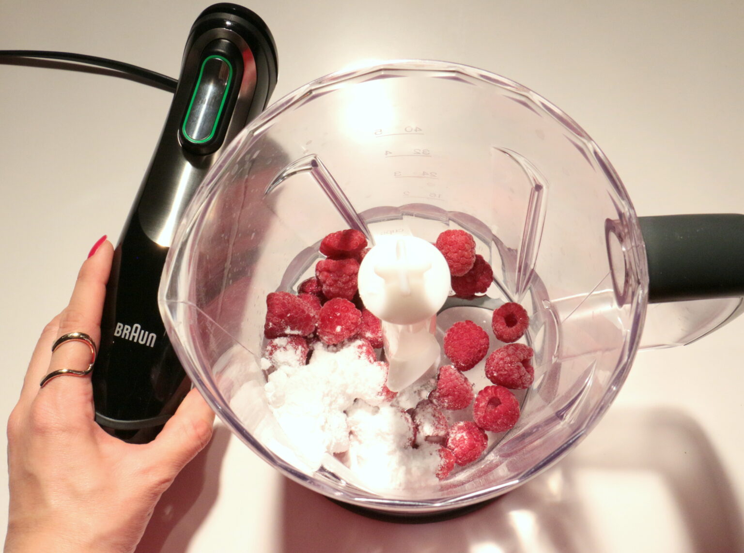 Himbeerglacé ohne Eismaschine - Cookinesi